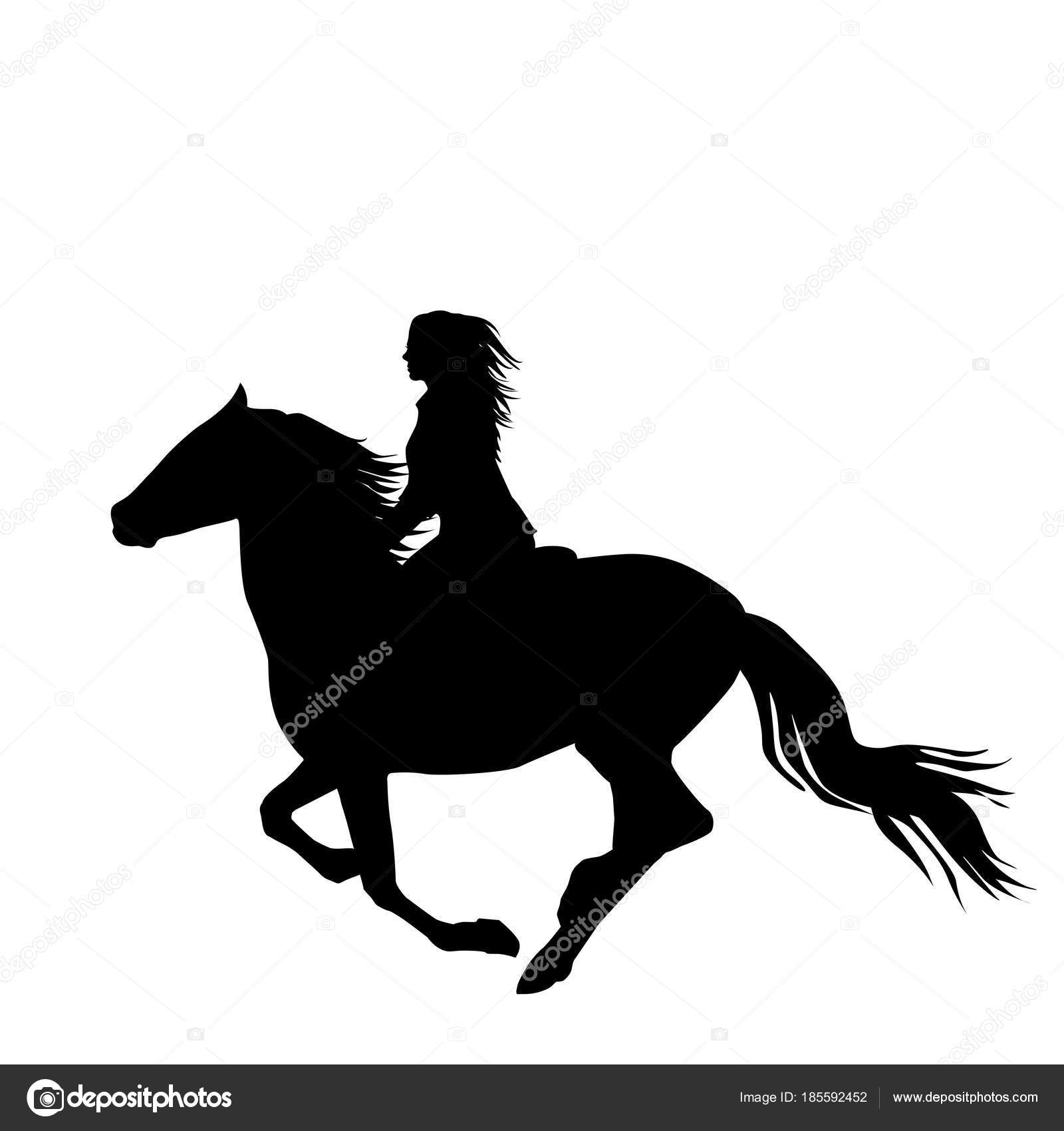 Horse And Rider Running