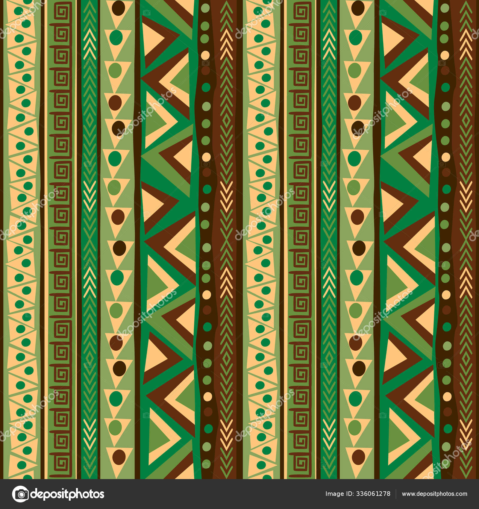 Pattern with vertical ethnic motifs Stock Vector Image by ©hibrida13 ...
