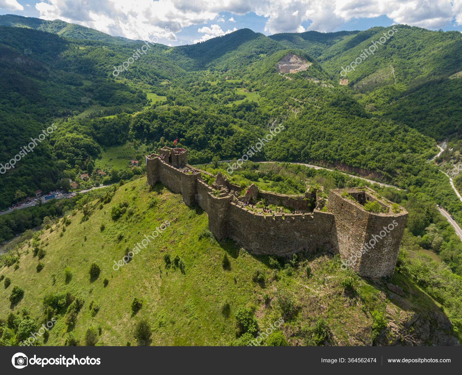 Maglic Castle Ancient Fortress Built 13Th Century Valley Ibar Kraljevo ...