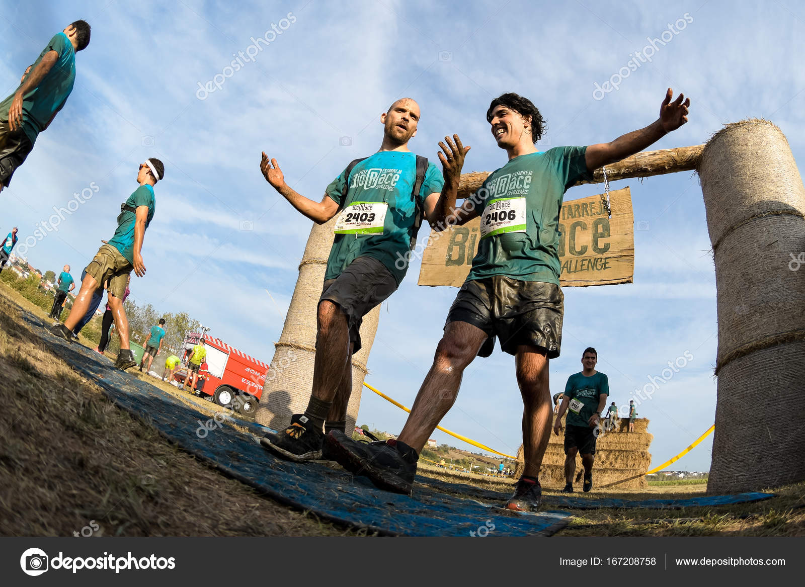 Athletes crossing the finish line – Stock Editorial Photo © homydesign ...
