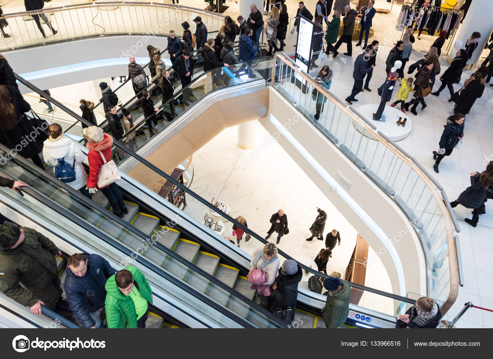 Futuristic interior renovated shopping center — Stock Editorial Photo ... Futuristic interior renovated shopping center — Stock Editorial Photo ...