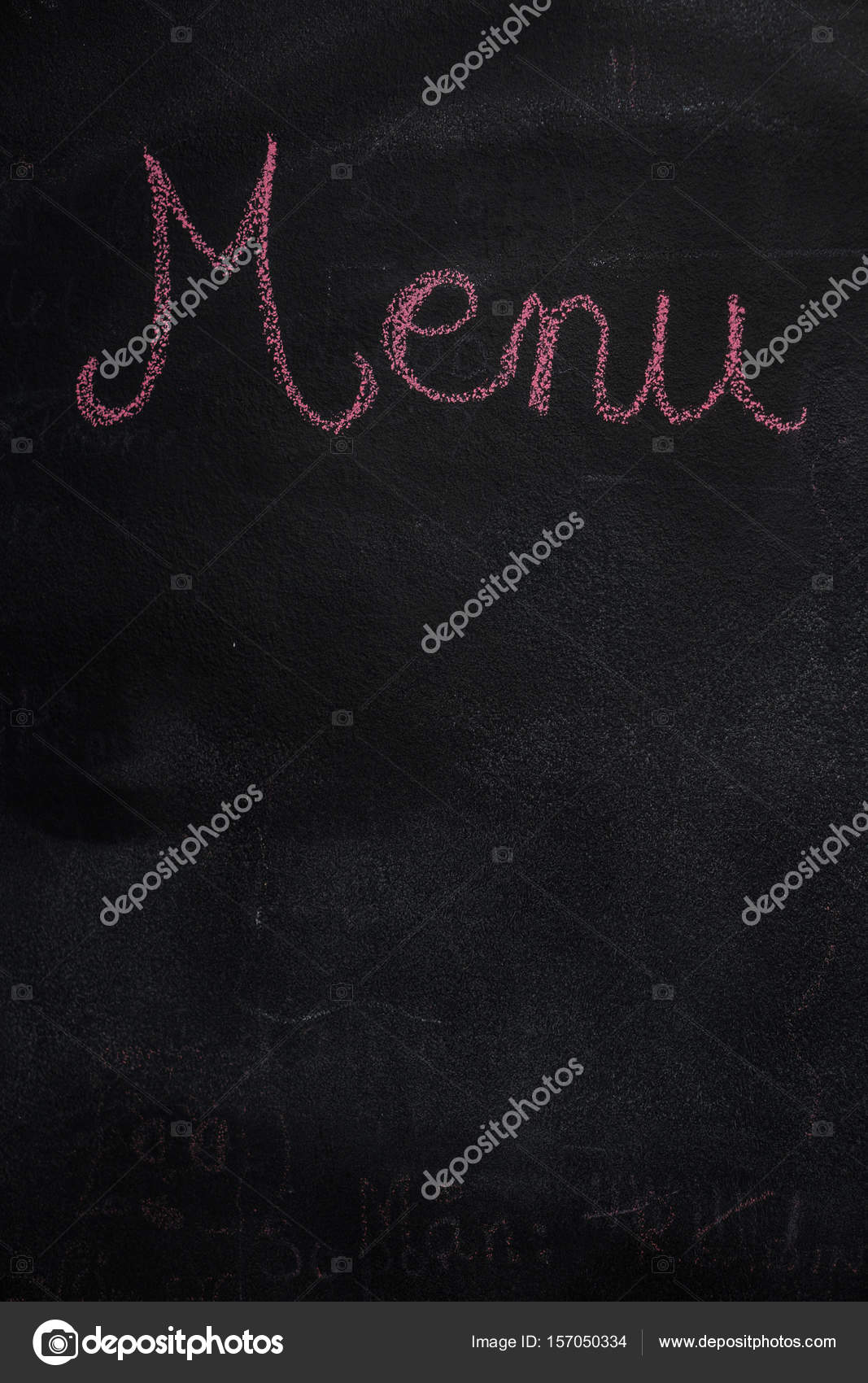 Menu word on blackboard — Stock Photo © nelka7812 #157050334
