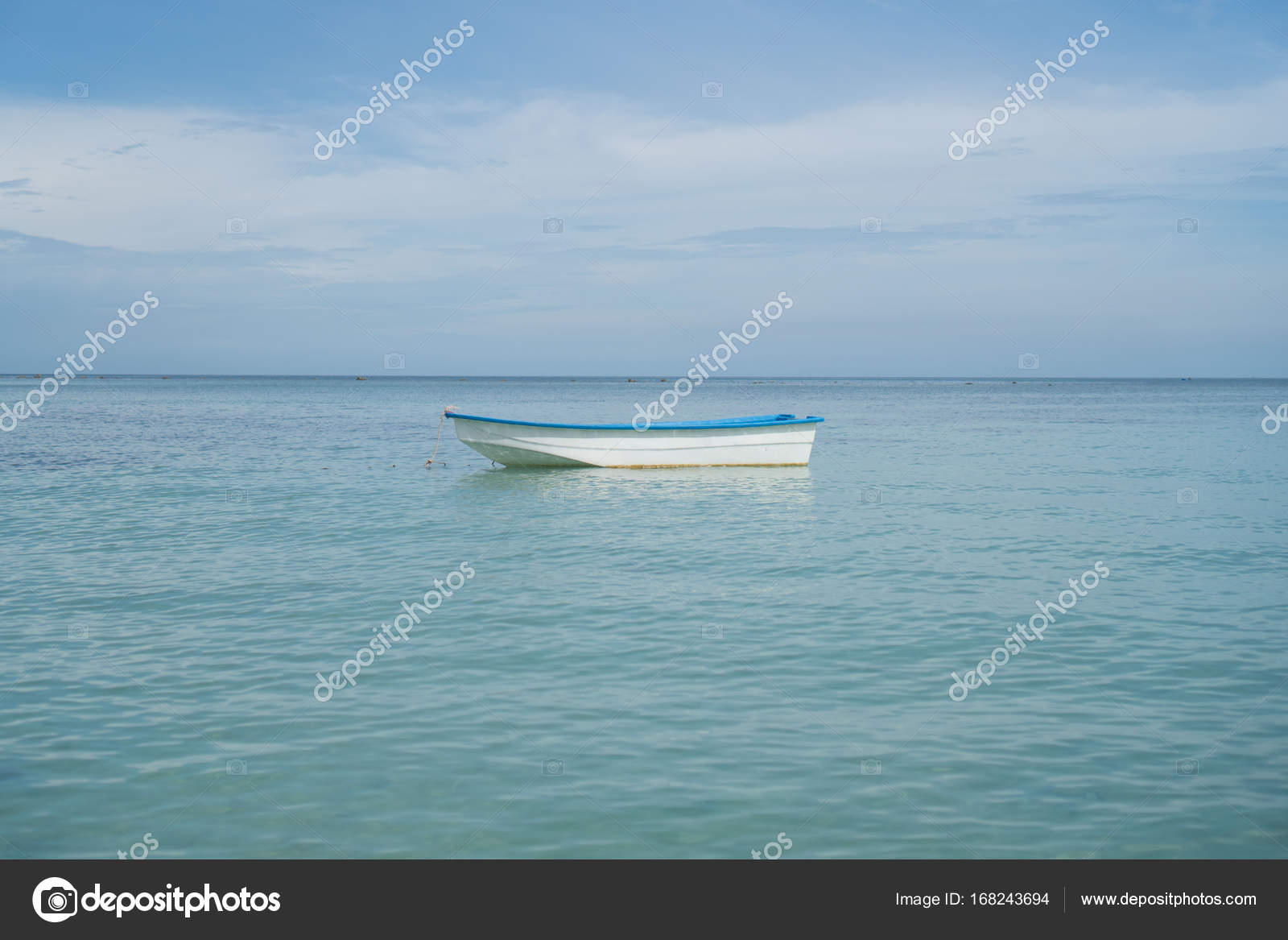 Small boat on the sea — Stock Photo © nelka7812 #168243694
