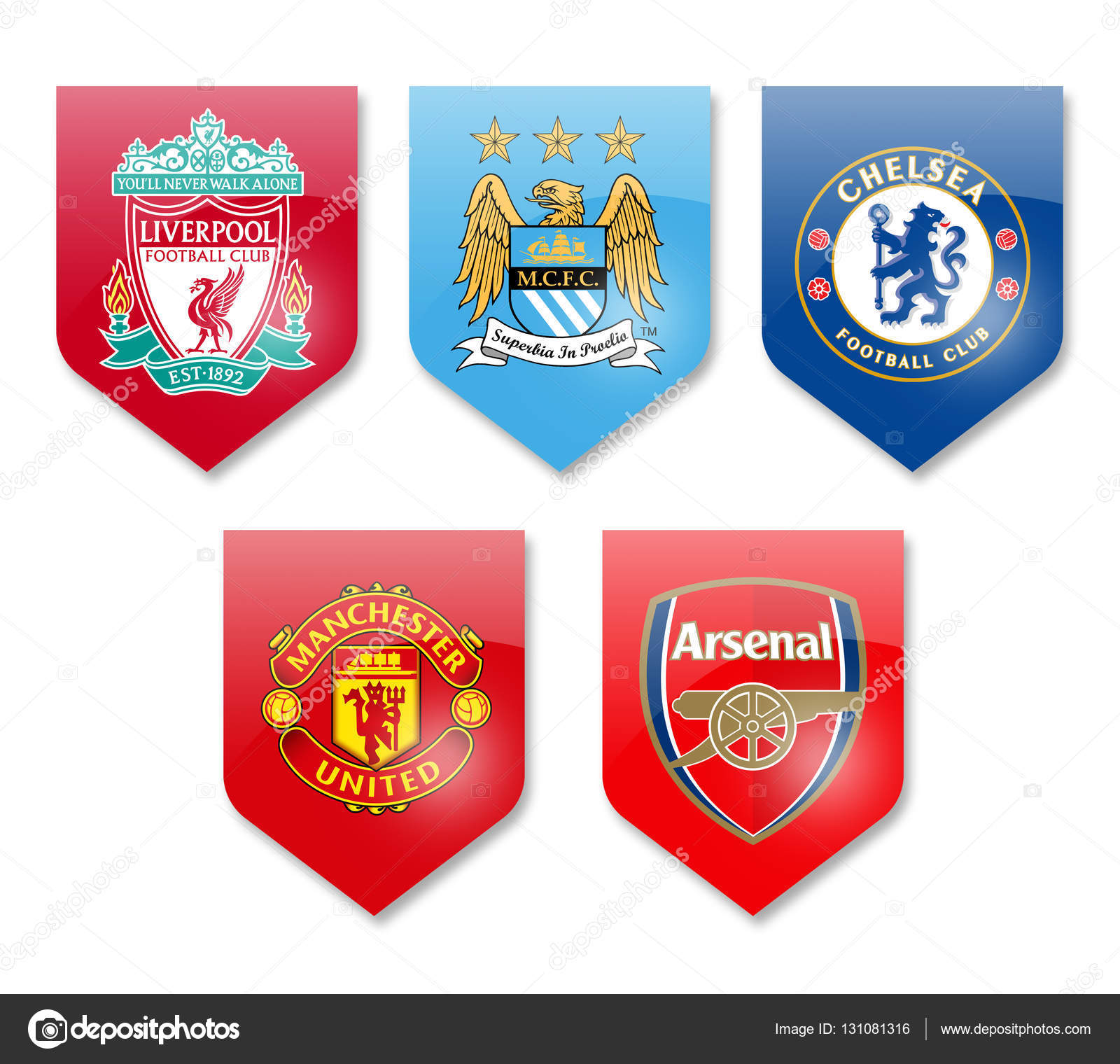 Premier league clubs — Stock Editorial Photo © fitimi #131081316 Premier league clubs — Stock Editorial Photo © fitimi #131081316
