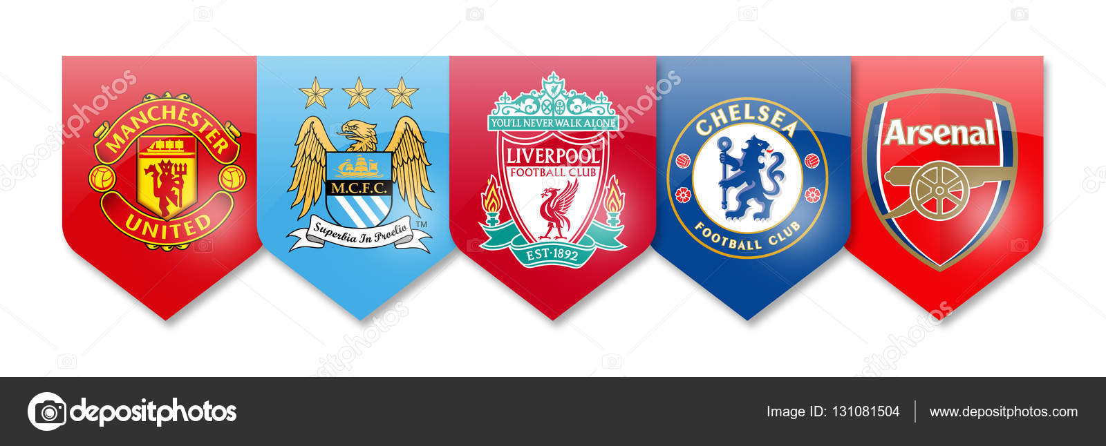 Premier league clubs – Stock Editorial Photo © fitimi #131081504