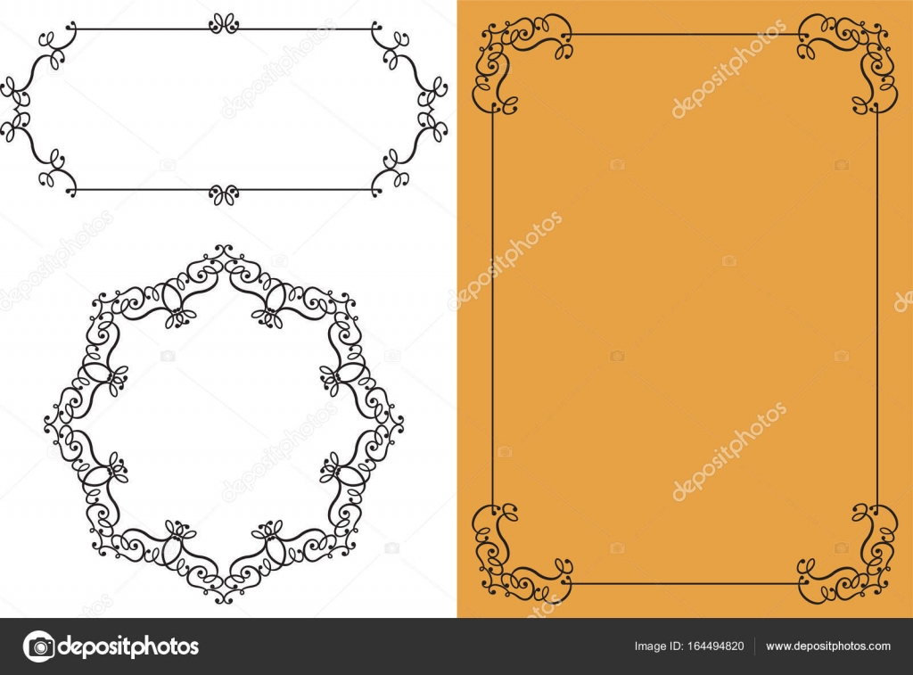 Frame Border Design Stock Vector by ©ajayshrivastava 164494820