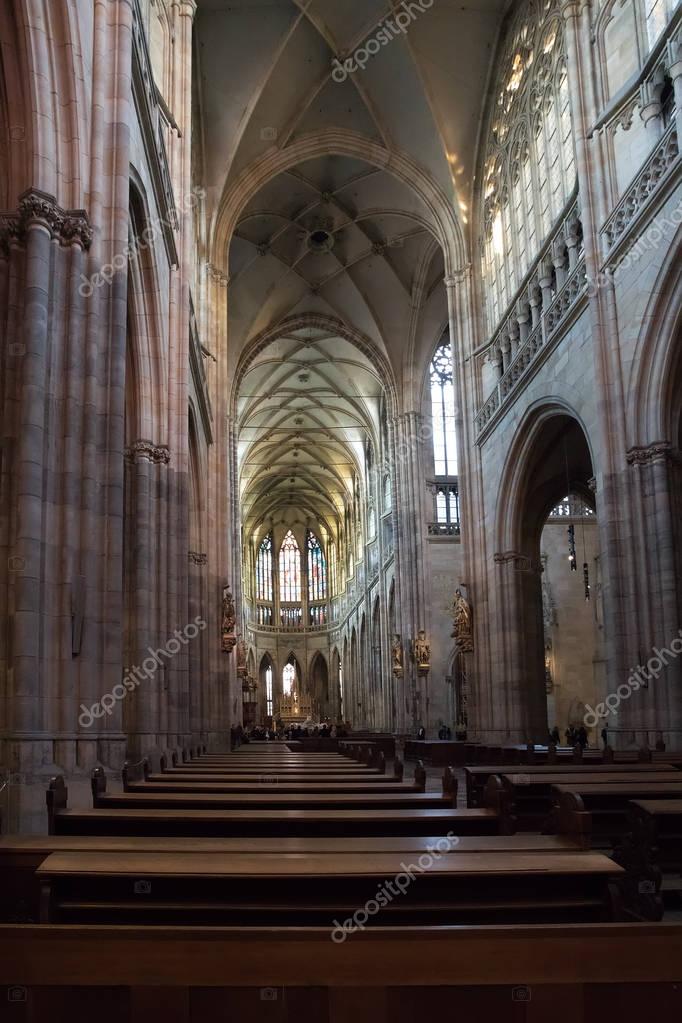 interior de la joya gótica de Praga, Catedral de San Vito 2024