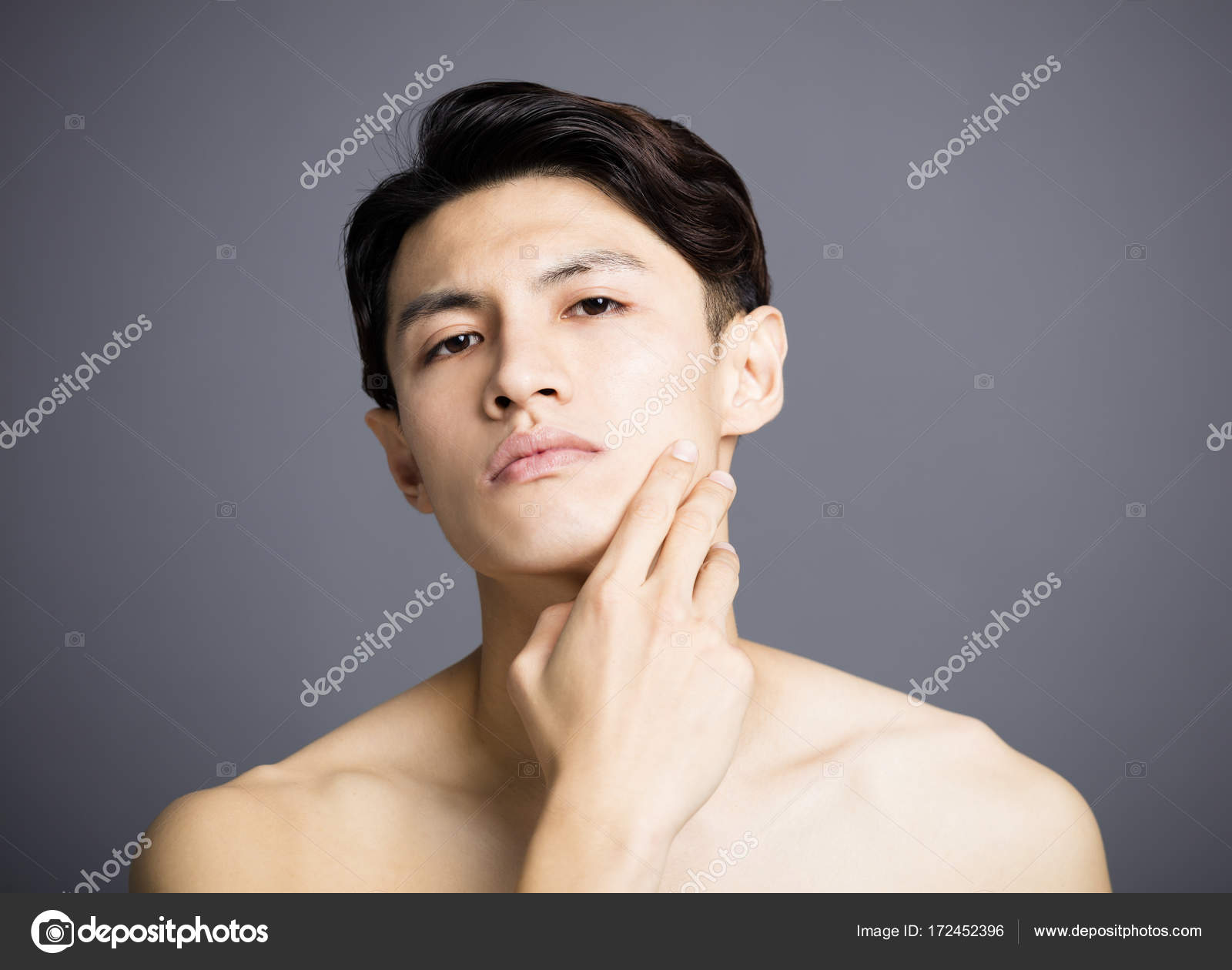 Closeup Handsome young men face Stock Photo by ©tomwang 172452396