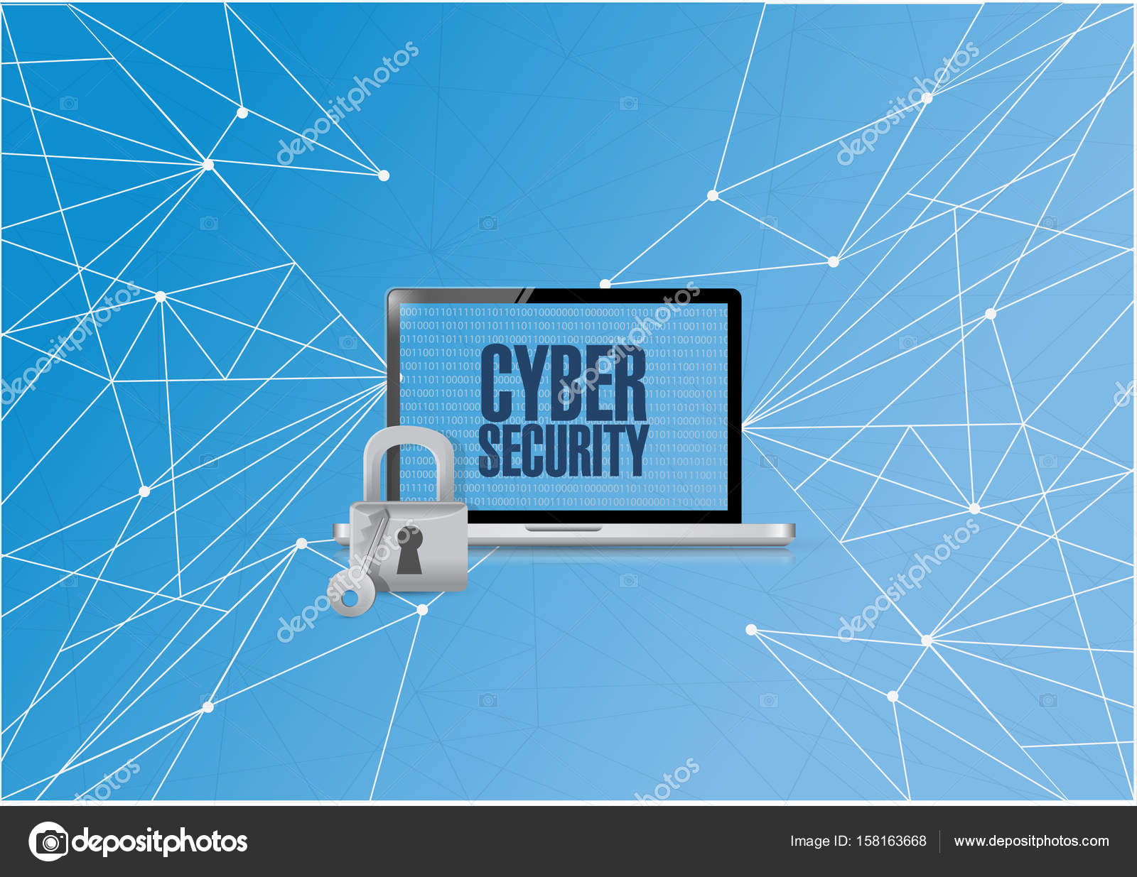 Cyber security binary computer Stock Photo by ©alexmillos 158163668