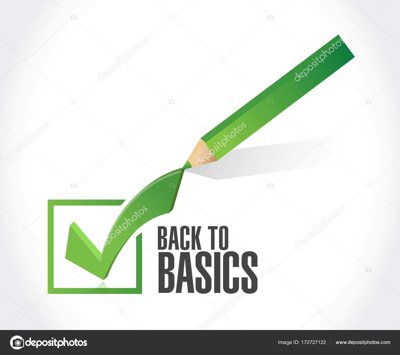 Back to basics check mark concept Stock Photo by ©alexmillos 172727122