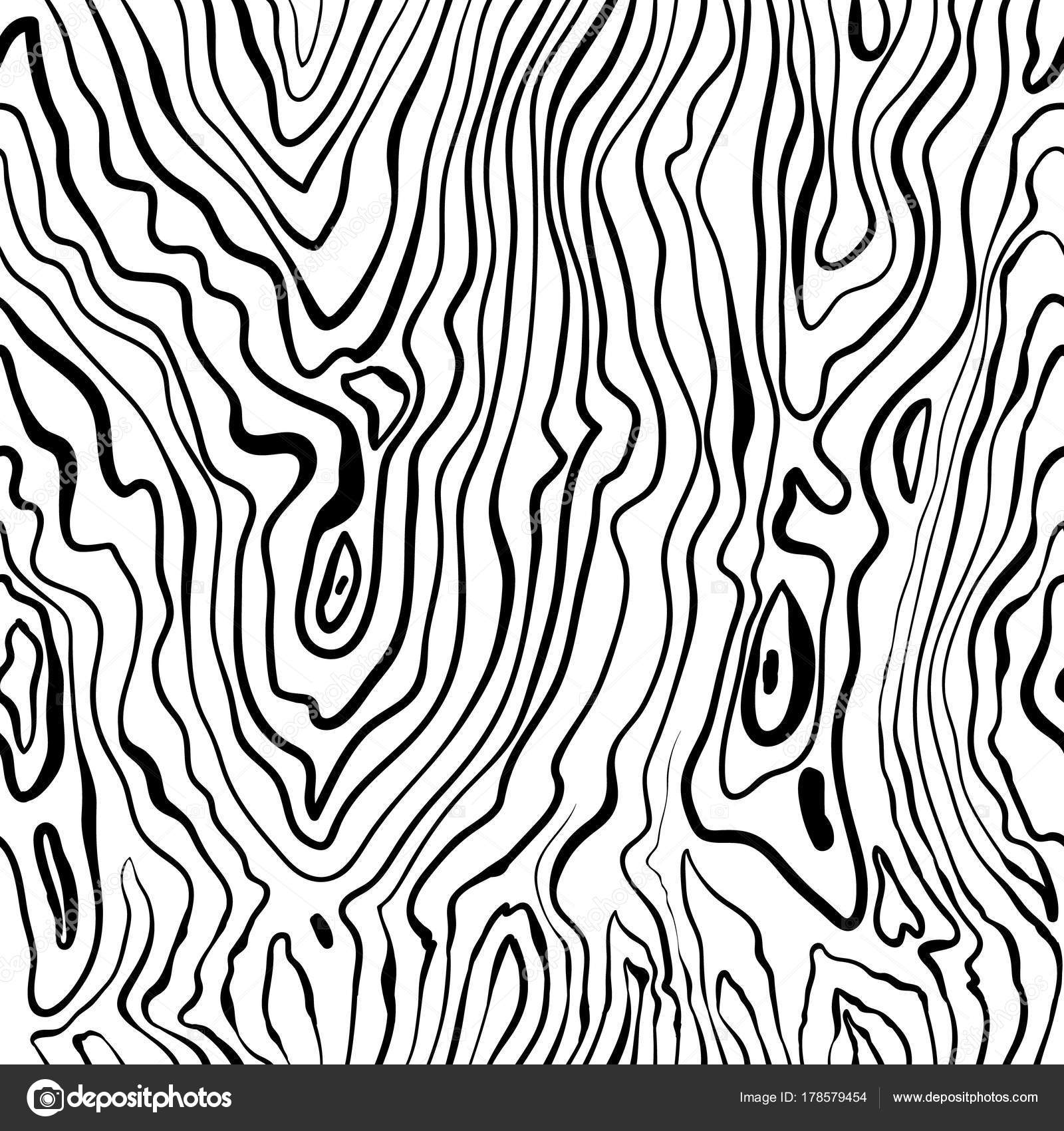 Hand Drawn Wood Grain Pattern
