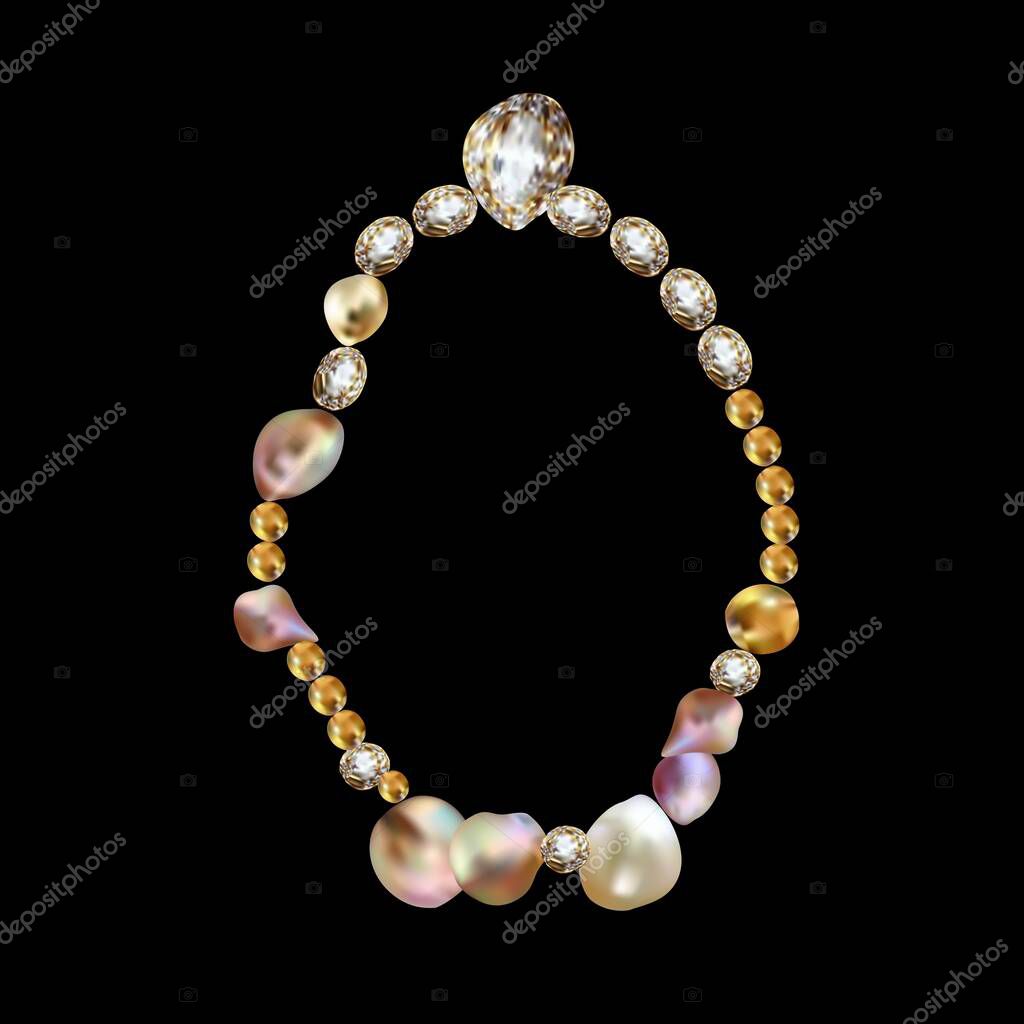 Joyería de las mujeres con perlas barrocas es símbolo de la belleza y ...