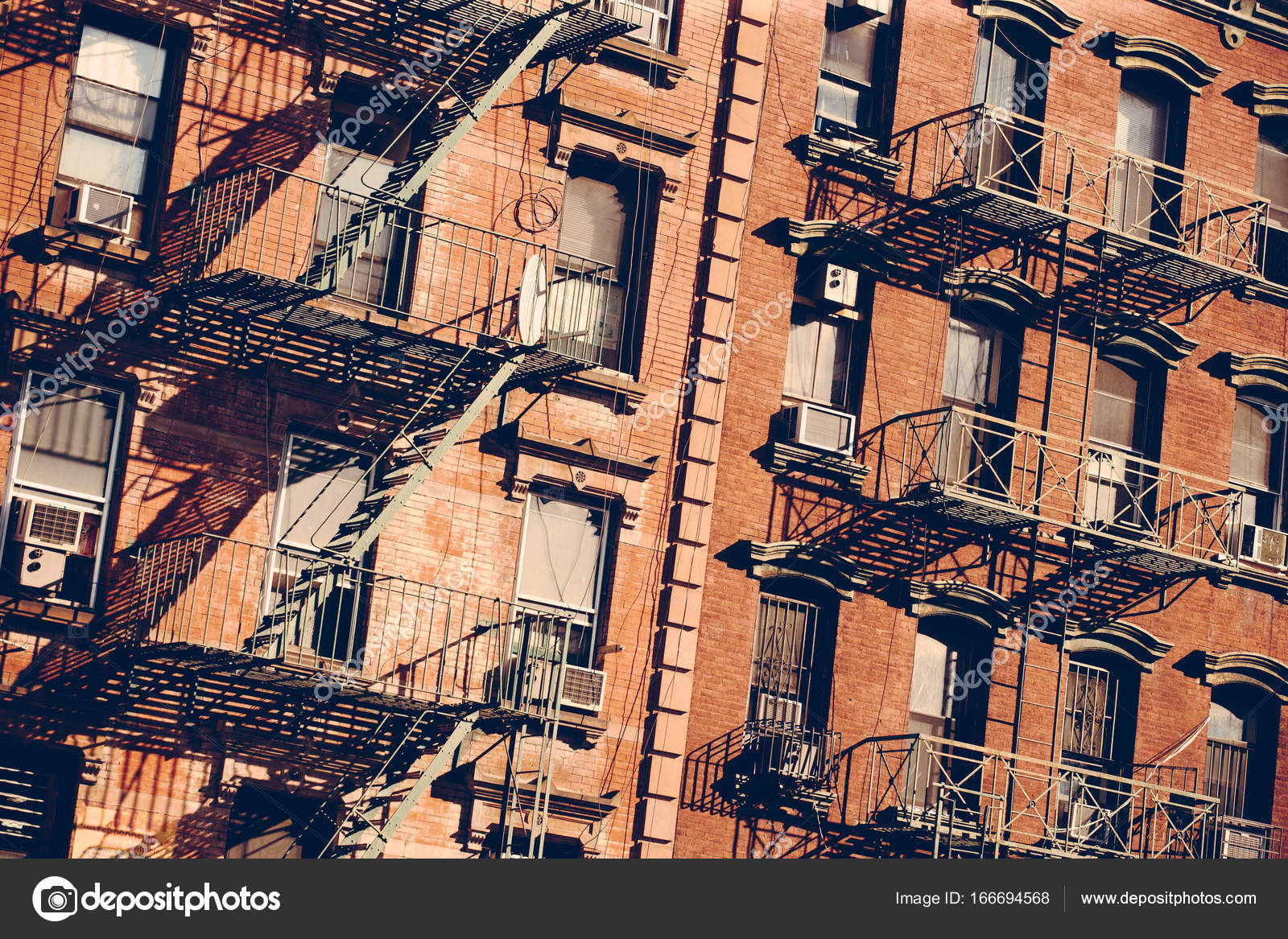 Fire escape in New York — Stock Photo © sumners #166694568