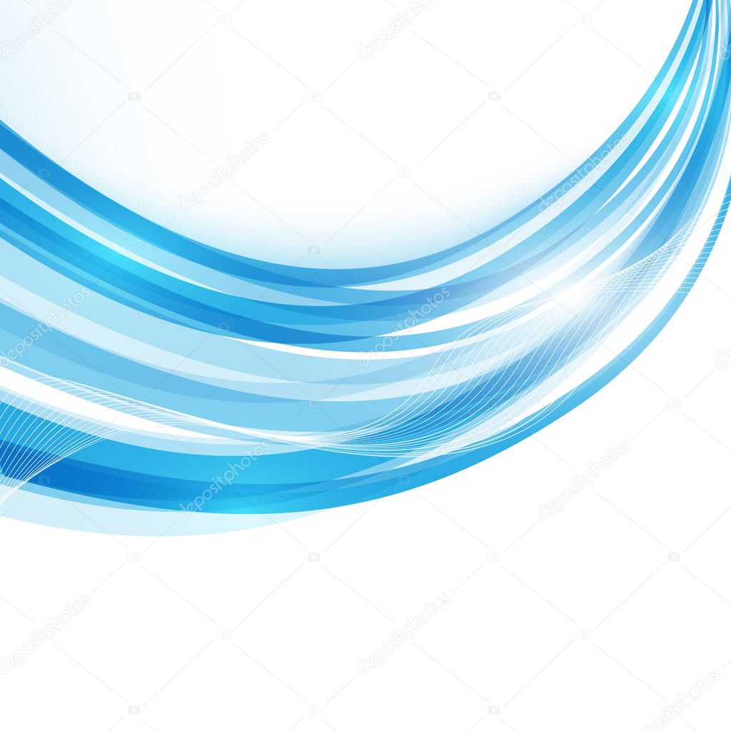 Azul líneas abstractas modernas swoosh certificado. Vector illustrati 2024