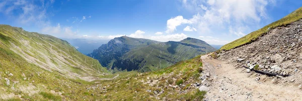 Panoramic view of Mount Bucegi on summer — Stock Photo © PixAchi #162232184