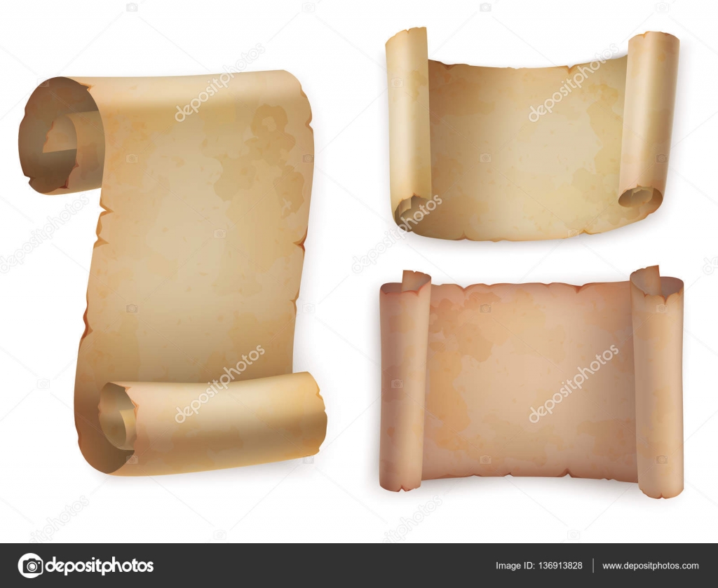 Vertical Ancient Scroll Background