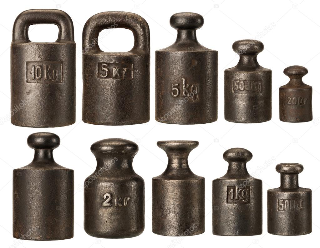Old rusty scale weights — Stock Photo © tuja66 #125133242
