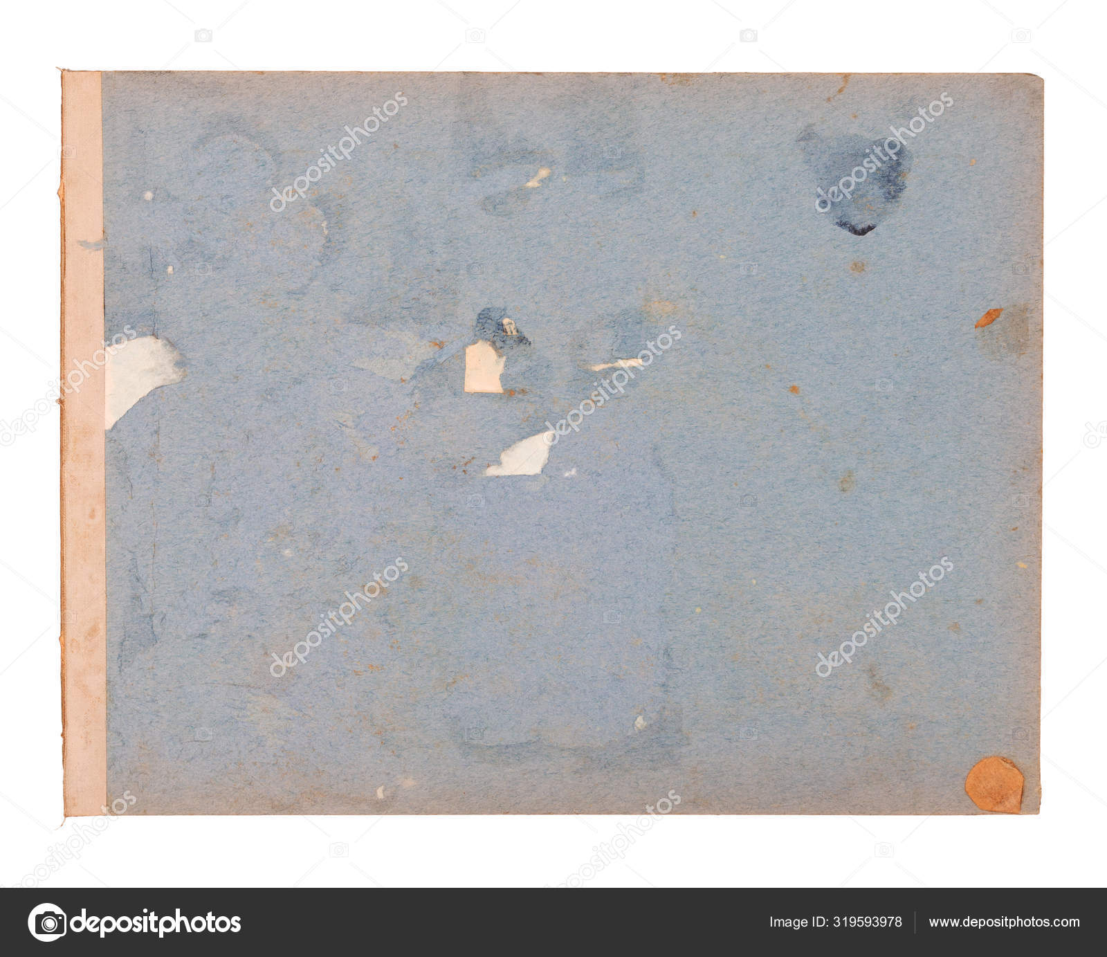 Retro torn and stained notebook cover texture Stock Photo by ...