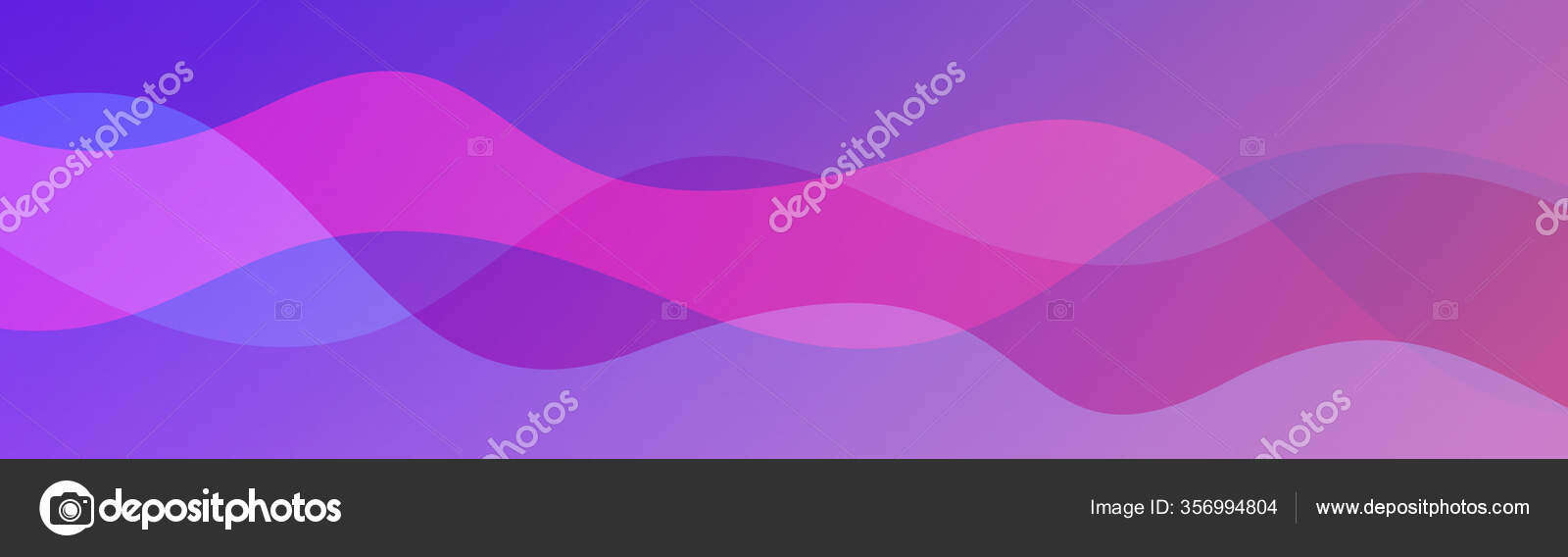 Abstract Wavy Shapes Wide Format Design — Stock Photo © photoslash ...