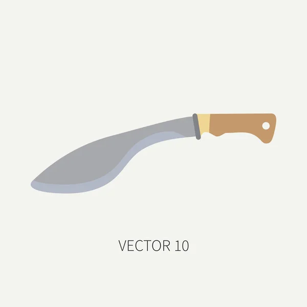 Gyuto Japanese Kitchen Knife Vector Hand Drawn Illustration Vintage ...