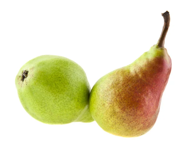 Peras Verdes Aisladas Sobre Fondo Blanco Como Elemento Del Diseño ...