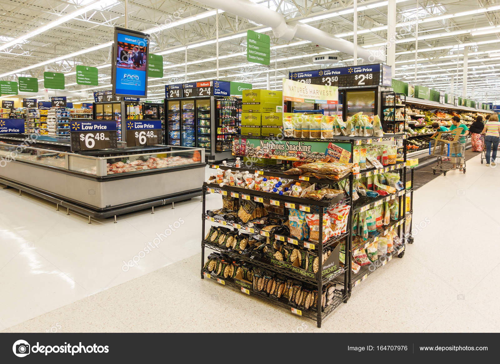 Walmart Shopping Cart Store Interior