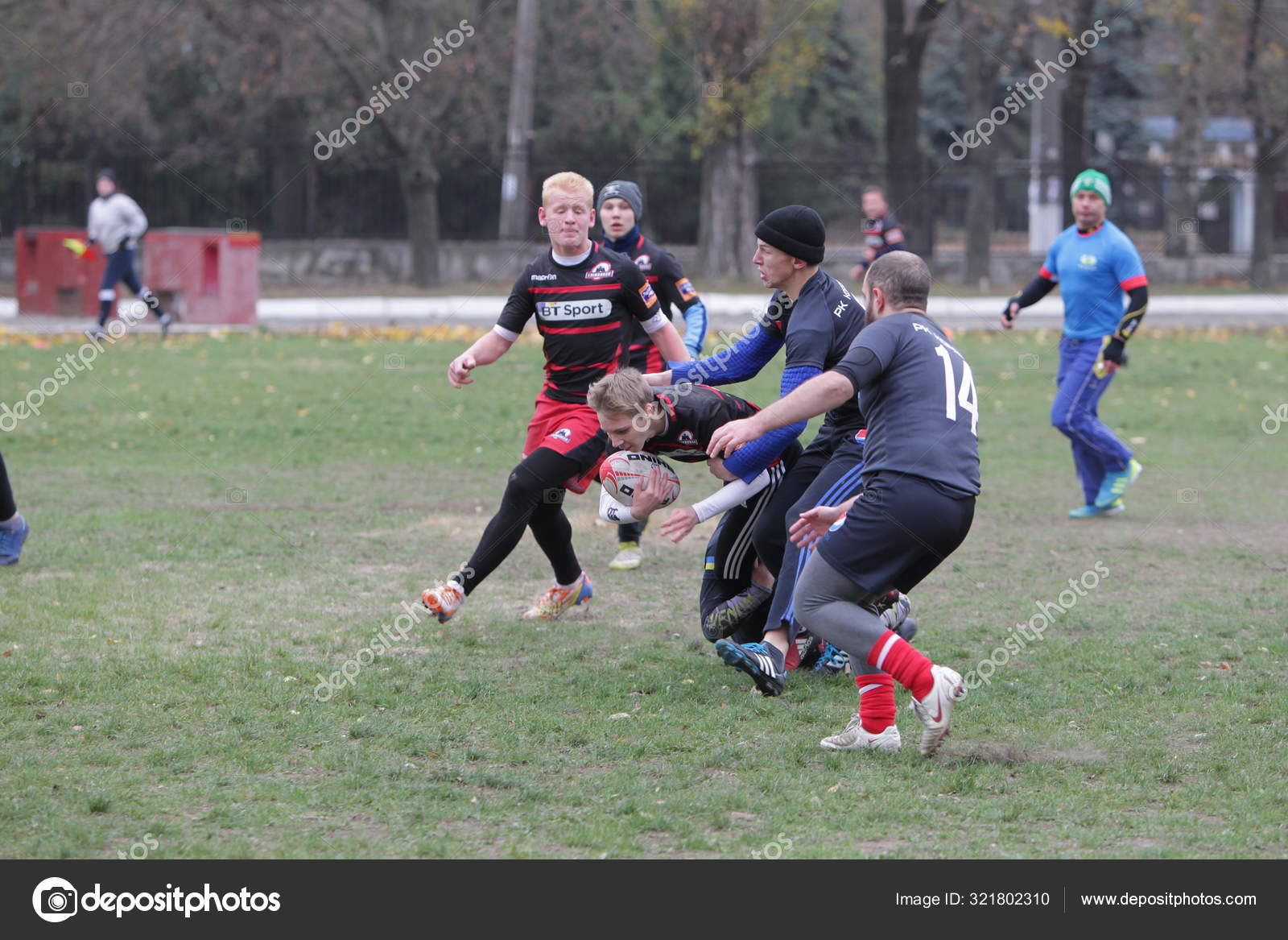 Odessa Ukraine November 2019 Local Rugby Clubs Engaged Fierce Fight ...