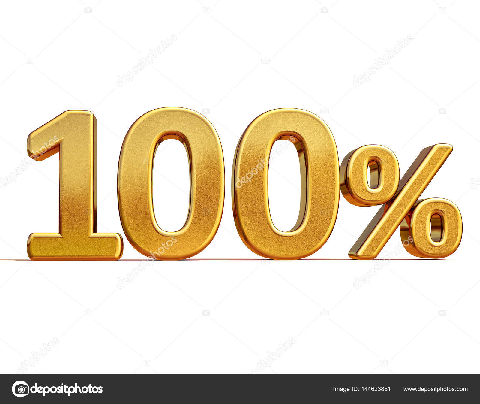 3d 골드 100 백 % 할인 가입 — 스톡 사진 © Supertrooper #144623851