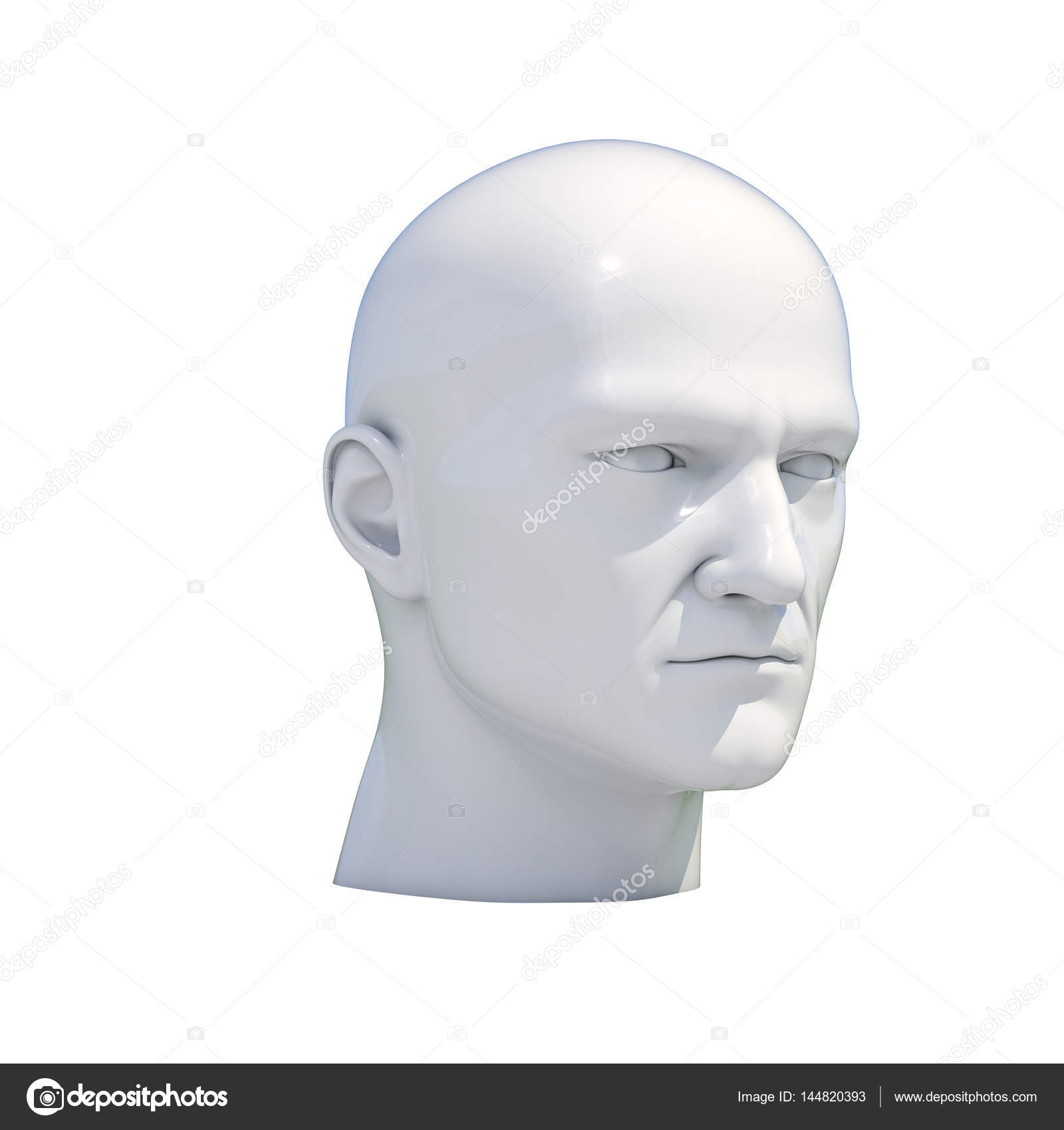 Mannequin Dummy Head Isolated — Stock Photo © Supertrooper #144820393