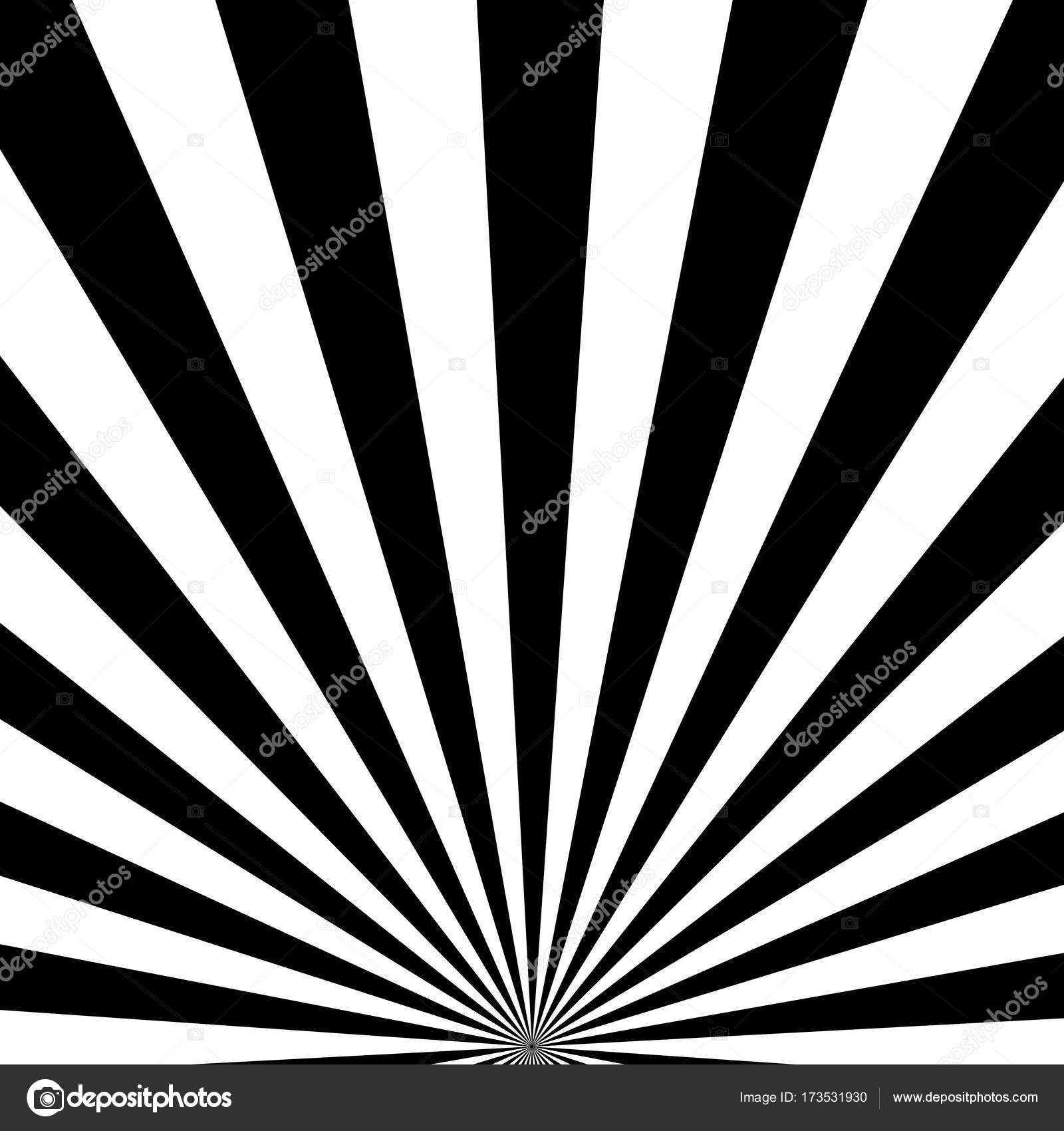 Black and White Sun Sunburst Pattern Stock Vector by ©Supertrooper ...