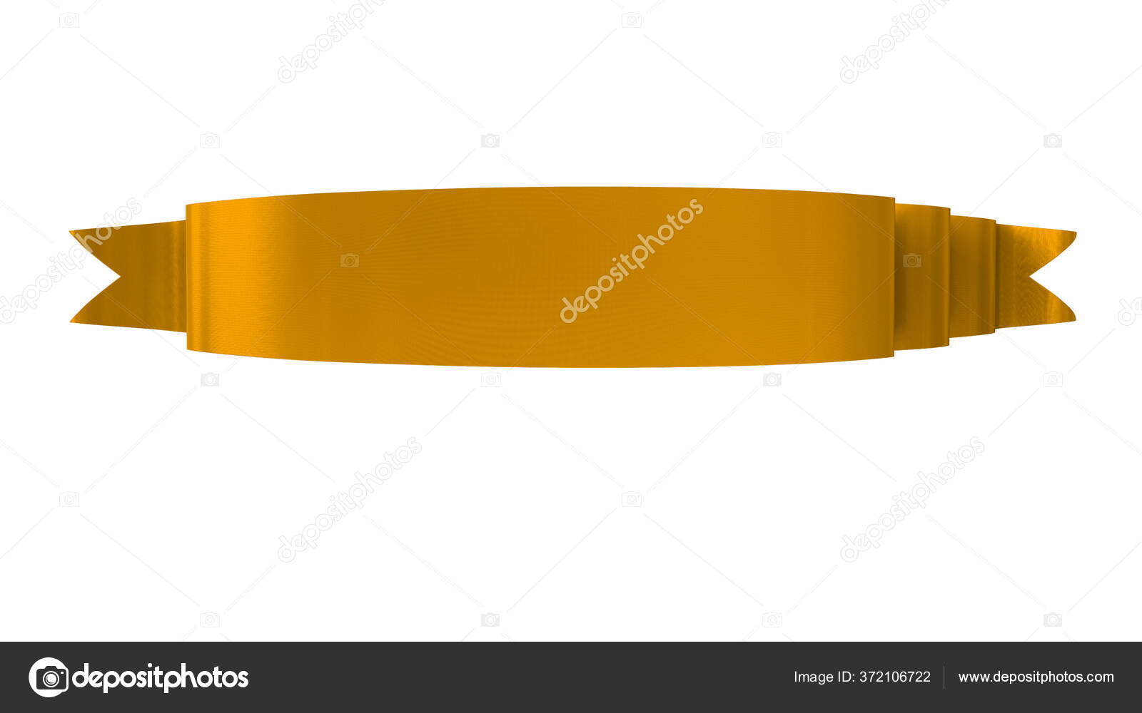 Realistic Retro Ribbon Decorative Banner Isolted White Background ...