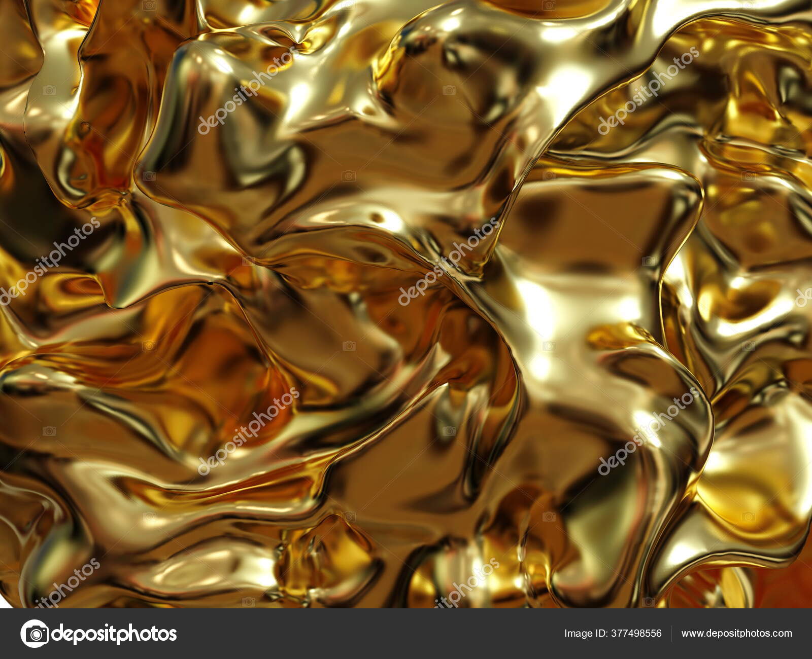 Luxury Liquid Gold Marbling Texture Realistic Shiny Metallic Background Luxurious — Stock Photo ...