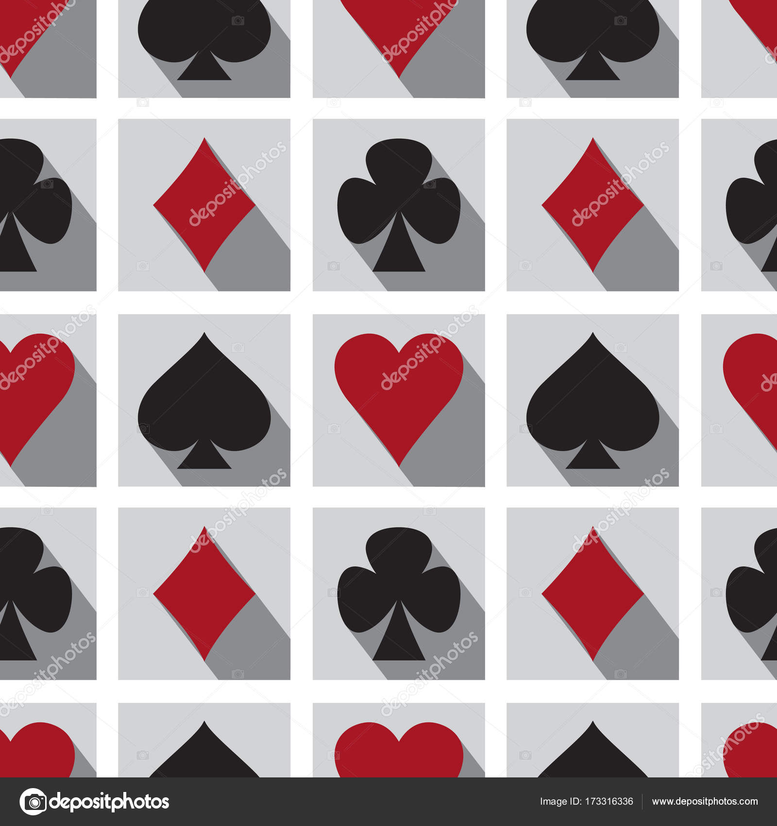 Playing card seamless pattern Stock Vector Image by ©odina222 #173316336