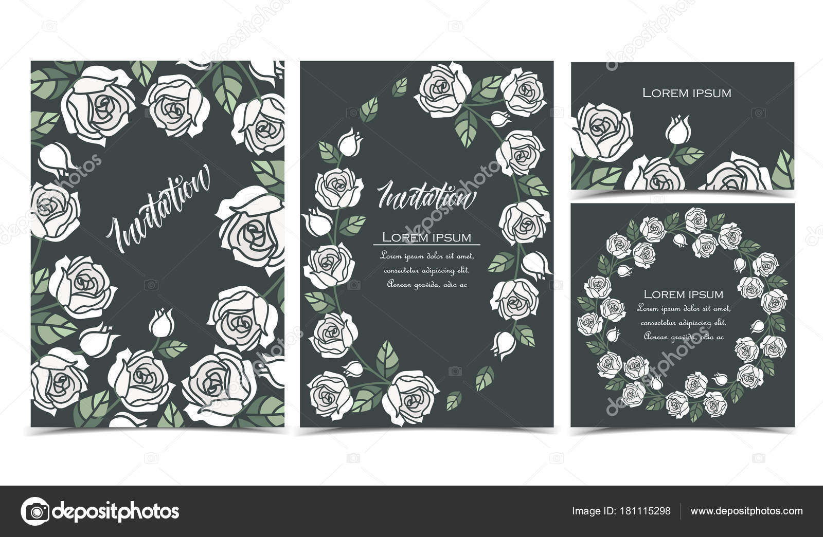 Background with white roses Stock Vector Image by ©odina222 #181115298