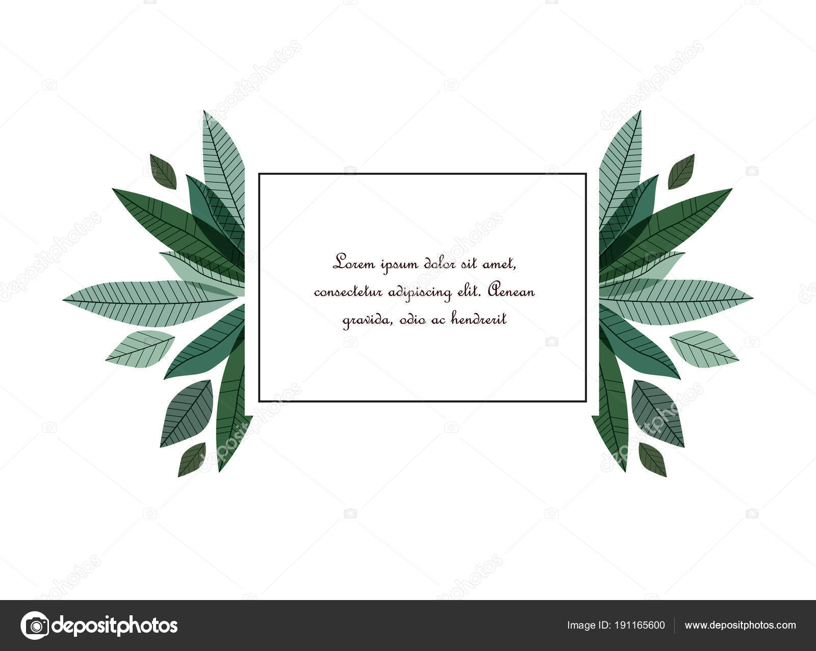 Nature decoration leaves Stock Vector by ©odina222 191165600