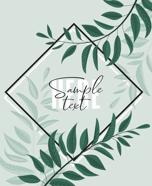 Floral greenery card design Stock Vector Image by ©odina222 #324928660