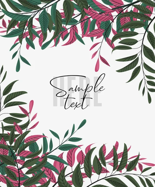 Floral greenery card design Stock Vector Image by ©odina222 #324928660