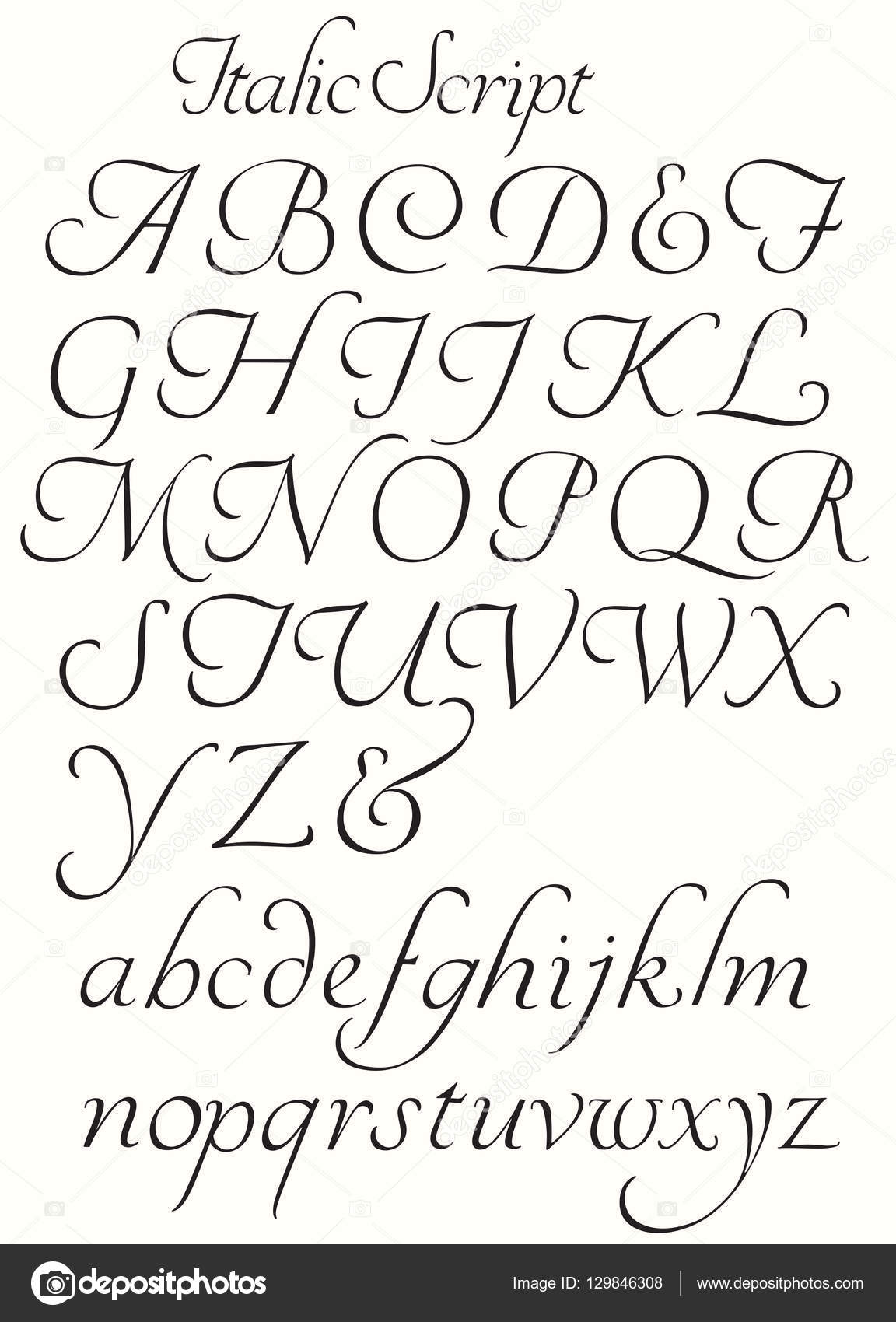 Script Capital Letters