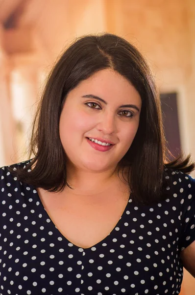 Young beautiful plus size model in blue jeans, xxl woman on gray ...