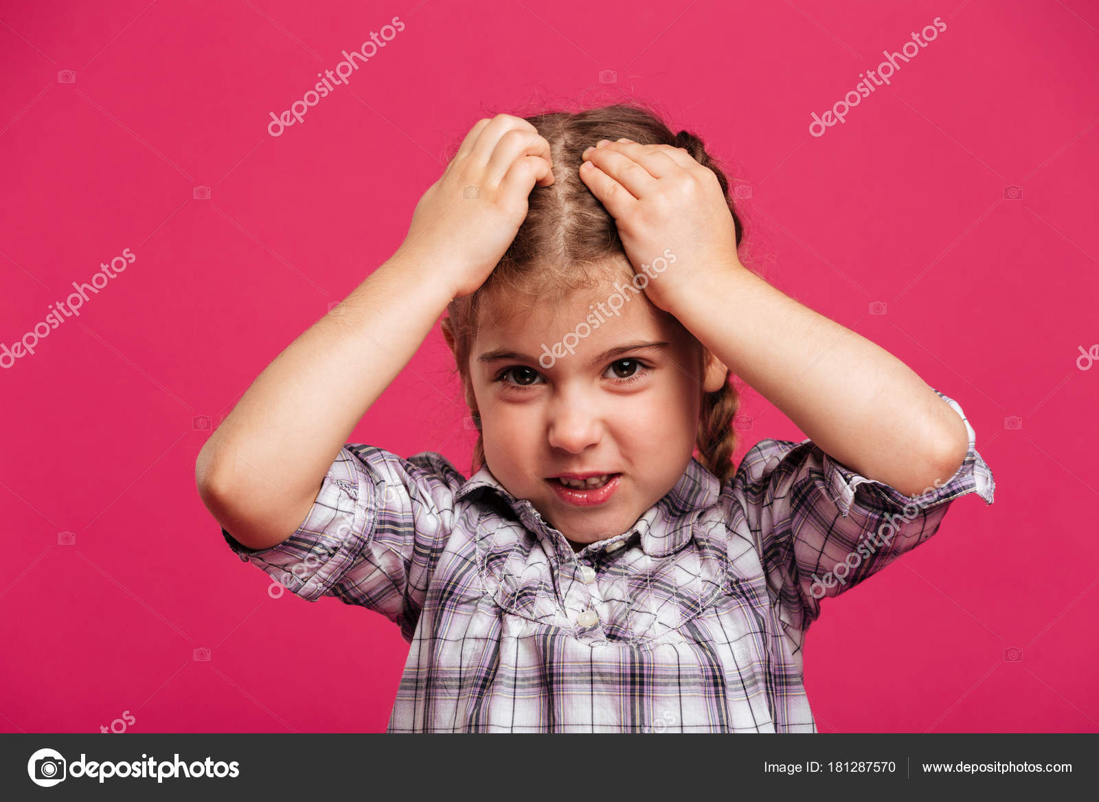 Confused Little Girl Face