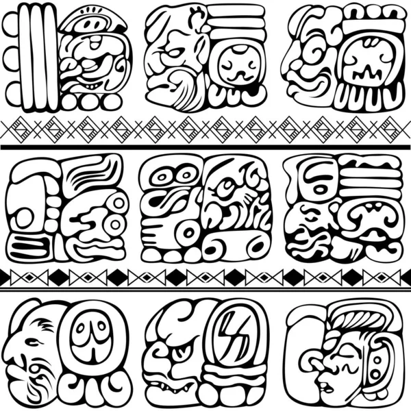 Mexican and maya glyph Stock Vector Image by ©morrmota #11037360