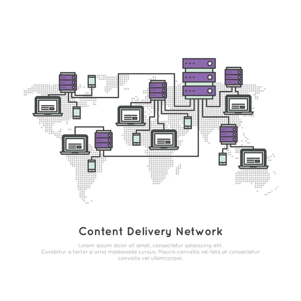 Content delivery network Vector Art Stock Images | Depositphotos