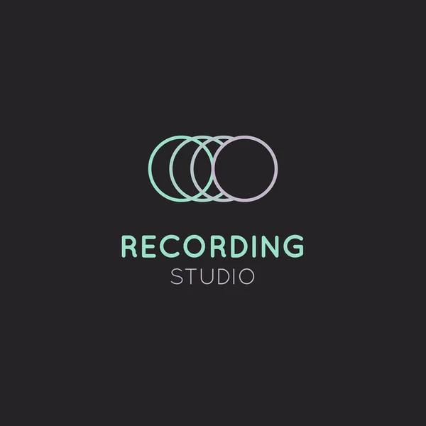 Music Logo Set. Recording Studio Labels. Podcast and Radio Badge with ...
