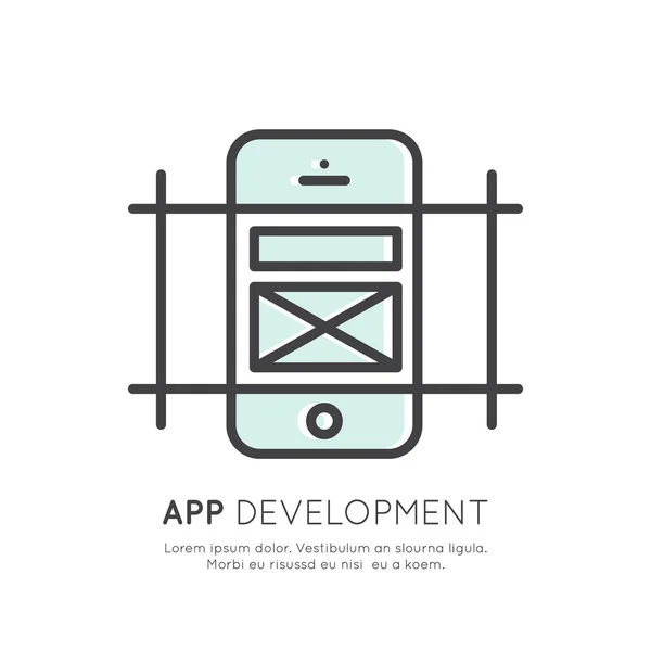 Mobile Application Development Construction Vector Icon Style Illustration Stock Vector Image by ...