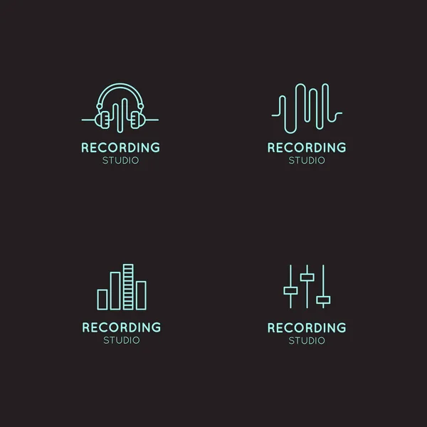 Recording Studio Labels Set Stock Vector Image by ©Bub0Bub0 #136727334
