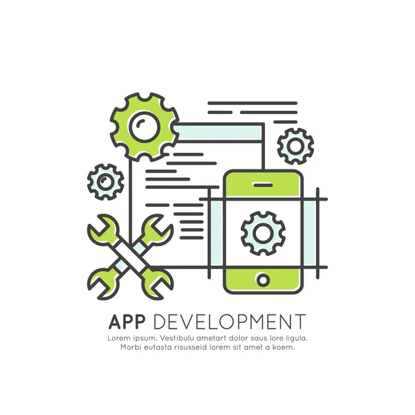 Api Interface Data Development Platform Stock Vector By ©bub0bub0 140782130