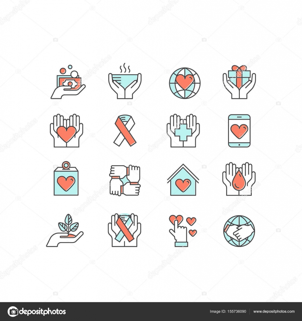 Graphic Elements for Nonprofit Organizations and Donation Centre ...