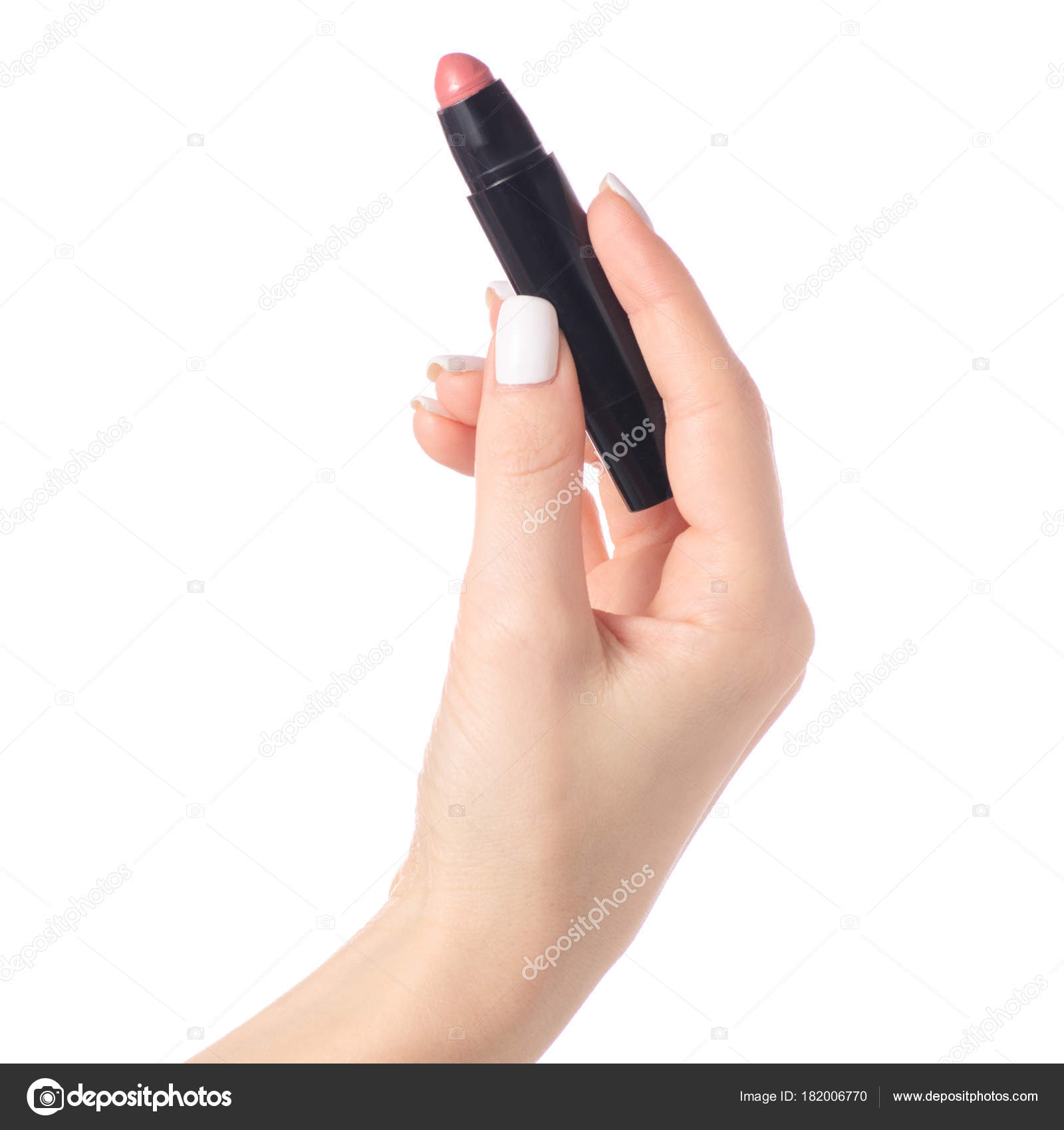 Lipstick in hand Stock Photo by ©Evgenyjs1 182006770