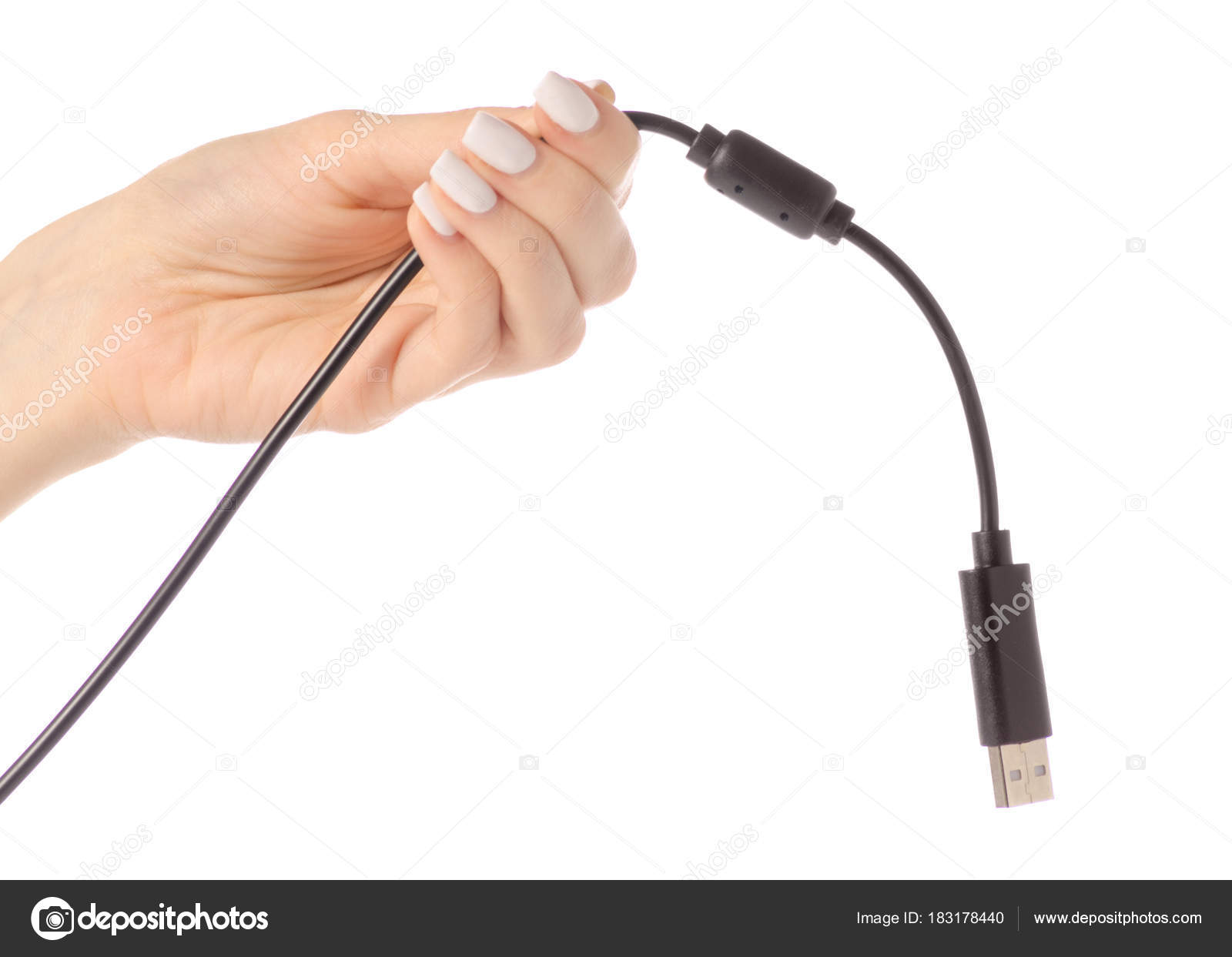 USB plug in hand — Stock Photo © Evgenyjs1 #183178440