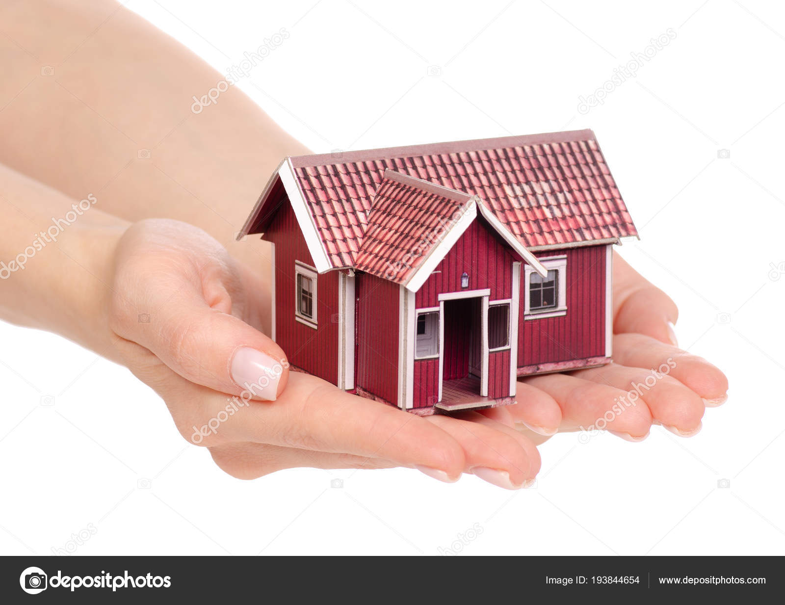 Small house in hand Stock Photo by ©Evgenyjs1 193844654